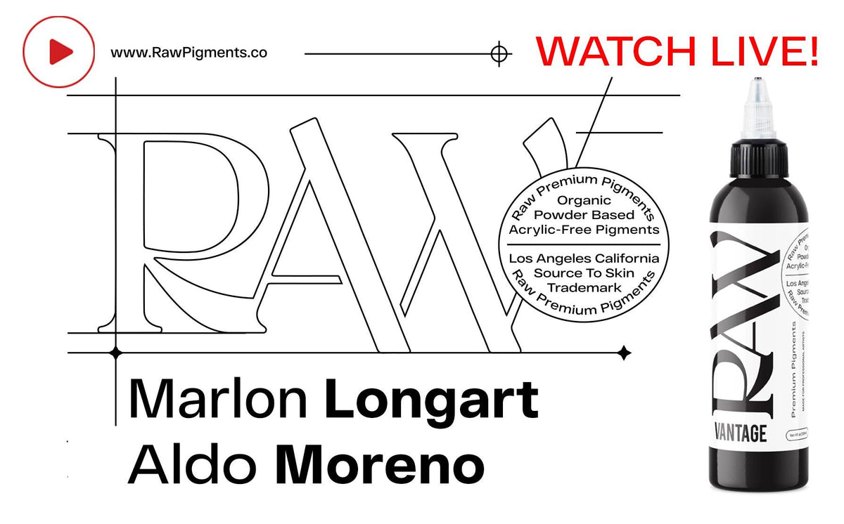 Live Tattooing: Aldo Moreno and Marlon Longart – Raw Pigments